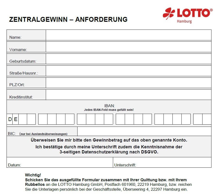 Lotto Auszahlung Wie bekomme ich meinen Lottogewinn ausgezahlt?