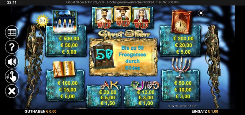 Ghost Slider von Merkur » Kostenlos spielen ohne Anmeldung